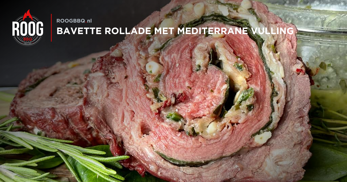 Mediterrane bavette rollade van de barbecue • Roog BBQ